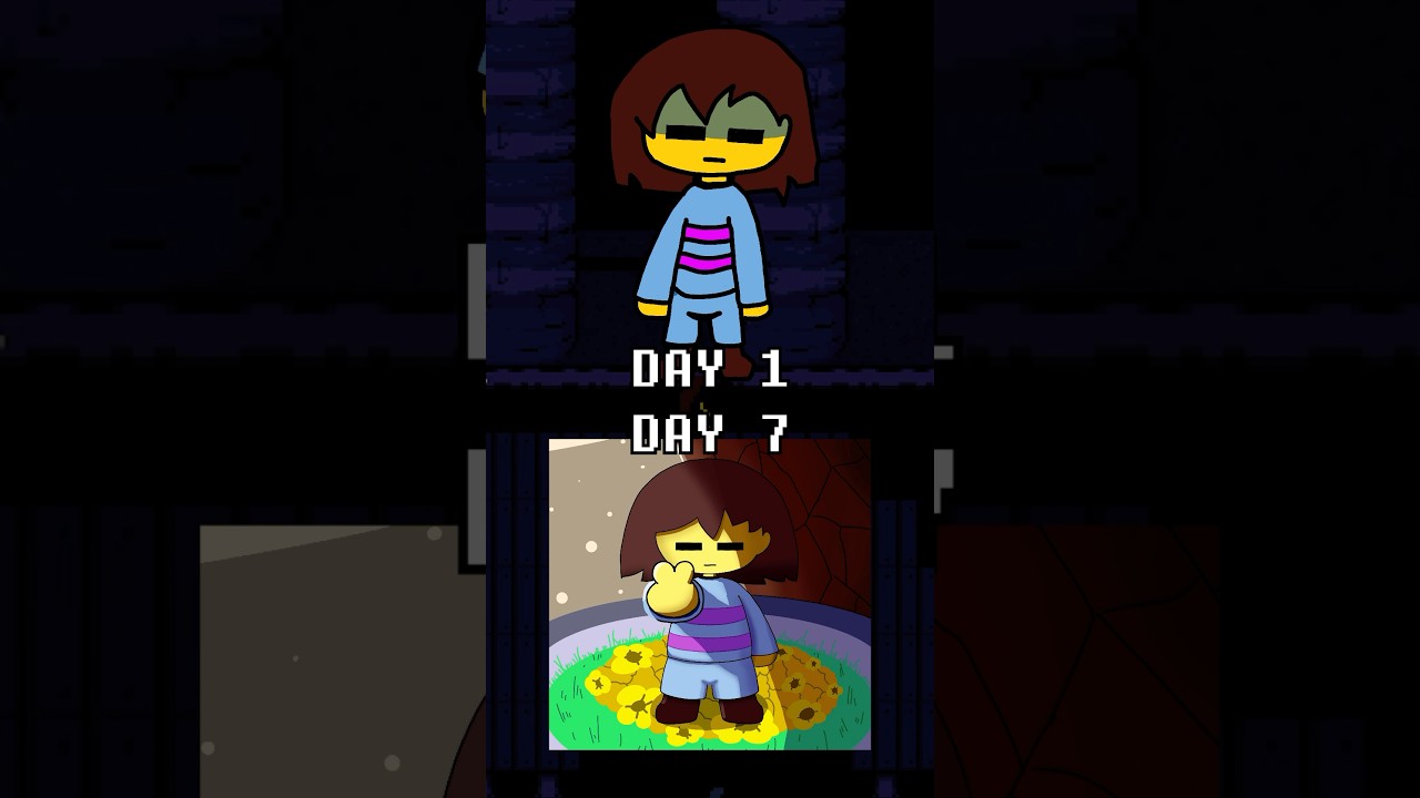 Drawing Frisk for 7 Days