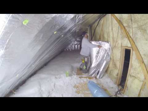 eShield Attic Insulation Installation - Time-Lapse