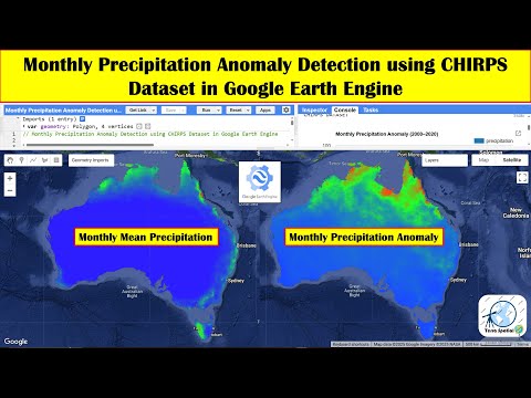 Monthly Precipitation Anomaly Detection using CHIRPS Dataset in Google Earth Engine