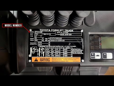 How to Read a Forklift Data Plate (Data Tag)