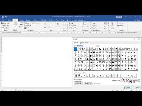 How to insert or type tick icon on word