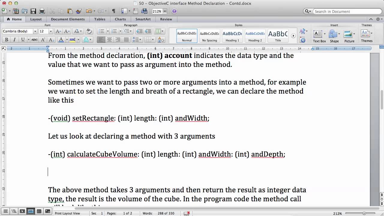 Objective C Tutorials   52   Interface Methods Declarations Continued