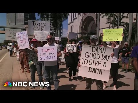 Major nationwide protests erupt against Trump admin.