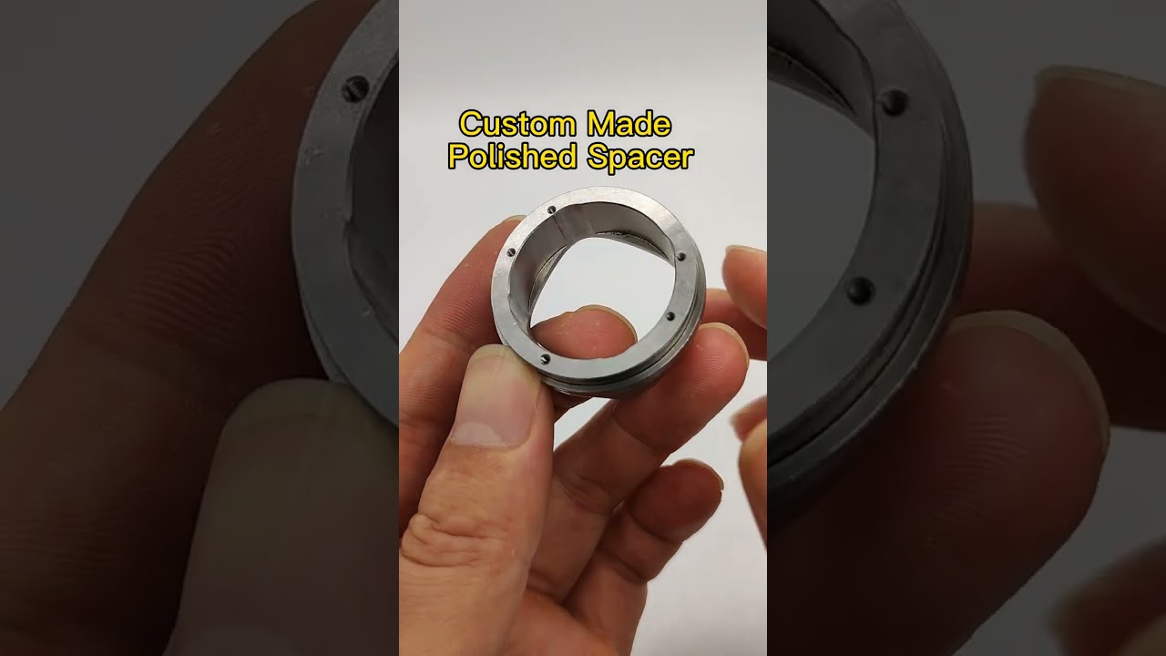 Custom CNC Machined Polished Stainless Steel Spacer