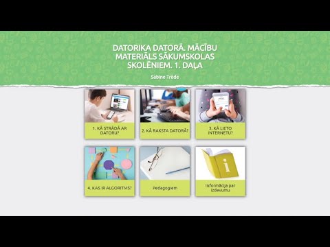 Sabīne Trēde - Datorika Datorā. Tiešsaistes mācību materiāls sākumskolas skolēniem. 1. daļa