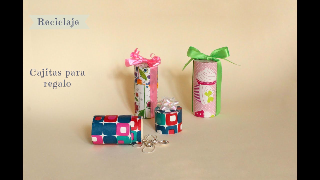 Como hacer cajitas para regalo recicladas