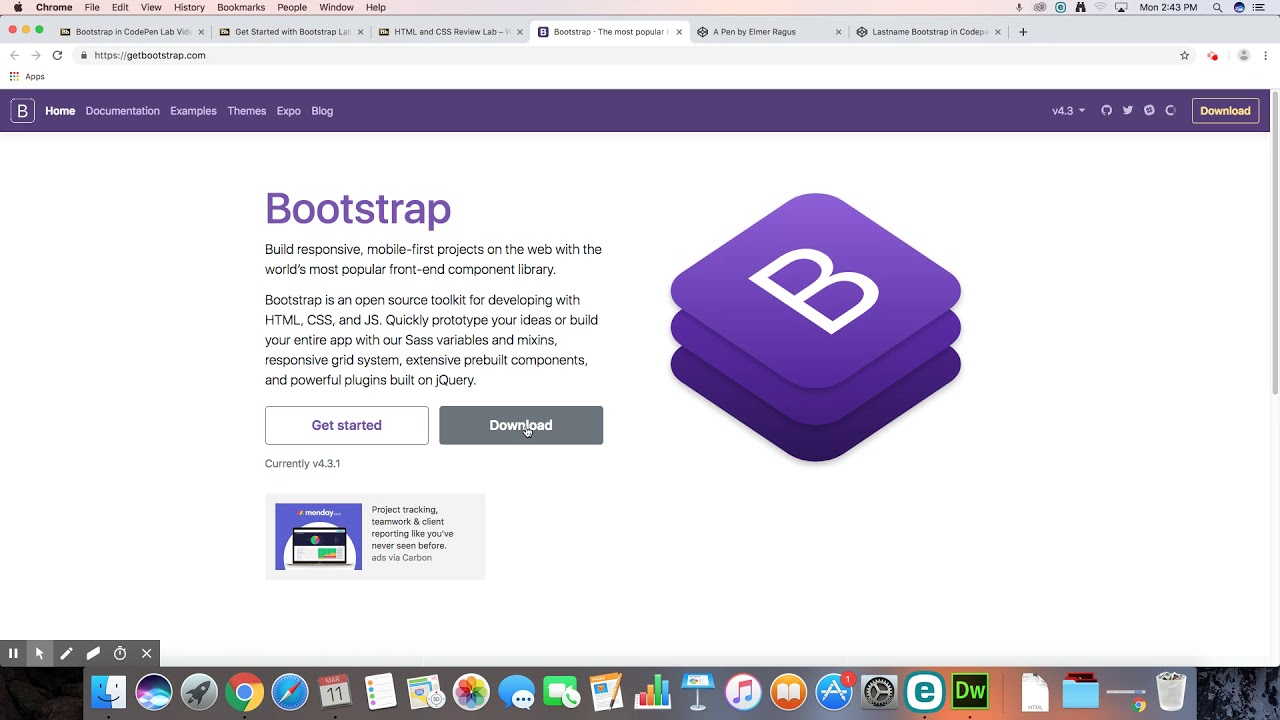 Bootstrap in CodePen – Grap 2620
