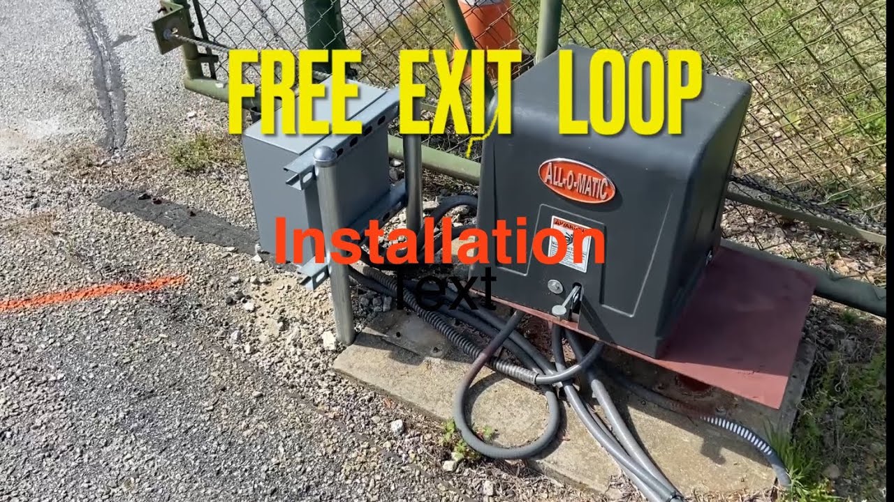 Adding a Free exit loop to a Automatic gate operator.