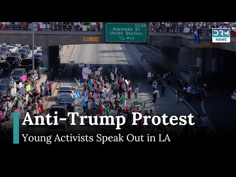 Anti-Trump Protest: Young and Old Unite in LA Protest Against Trump! | AC1G