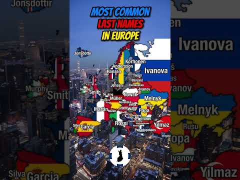 Most common Last Names in Europe