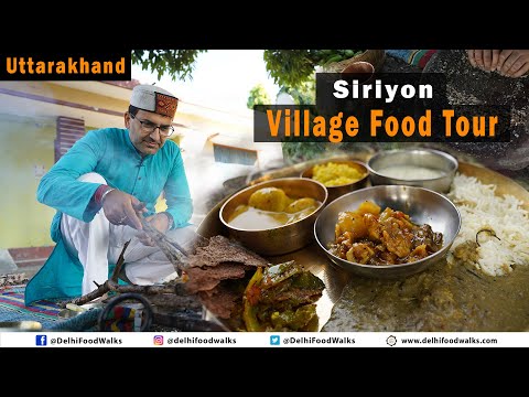 Garhwal Siriyon Village VEG Food Experience l Phaanu + Pindalu Gutke + Malte ki Khatai & MORE