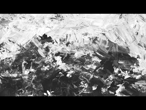 Tv Screensaver -Tv Art - Black and white modern abstract painting - No sound -1 Hour