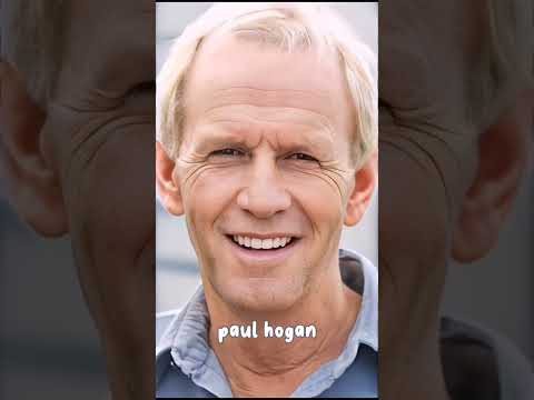 Paul Hogan#then and now#short#crocodile dundee