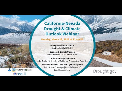 CA/NV DEWS March Drought & Climate Outlook Webinar