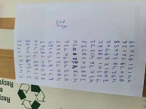 150 Digits of the Square Root of 2