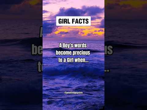A Boys words become precious to a Girl when..#shorts #youtubeshorts #psychologyfacts #ytshort