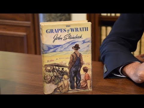 Signed First Edition of The Grapes Of Wrath by John Steinbeck