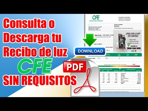 Pasos para descargar recibo de luz CFE desde internet en 5 minutos sin registrarte.