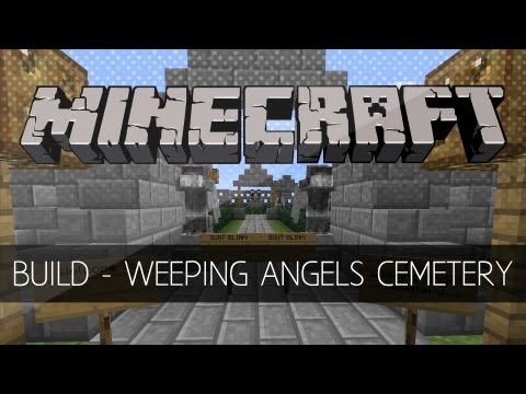 Minecraft Build - Weeping Angel Cemetery With Crypts! Don't Blink ...