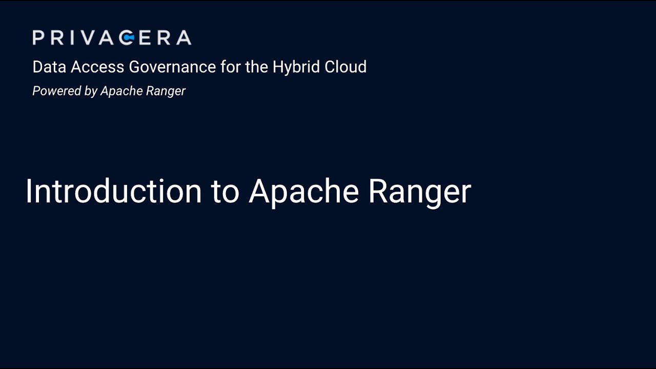 Introduction to Apache Ranger