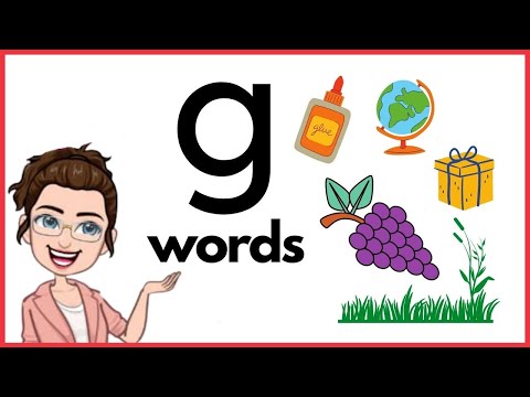 WORDS THAT START WITH Gg | 'g' Words | Phonics | Initial Sounds | LEARN LETTER Gg