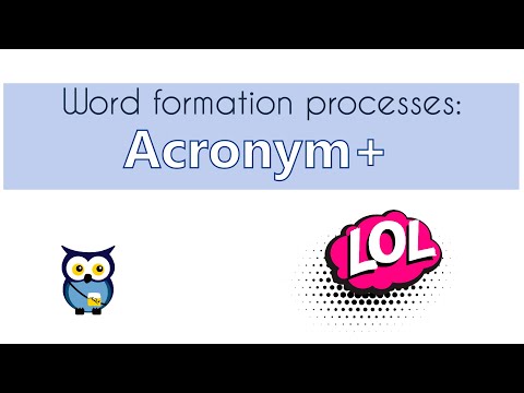 Word Formation: Acronym+