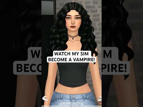 Watch My Sim Turn Into A Vampire! #sims4 #sims4cc #sims4cas #sims4customcontent #sims4mods