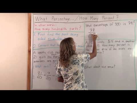 What percentage / How many percent?