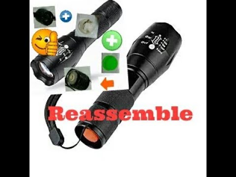 How to FIX/ REPAIR the Power push button TAIL CAP assembly for MOST Led flashlights