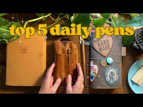 ✨ ✒️My top 5 fountain pens for Everyday use | my daily writers | Pilot, Platinum, Benu