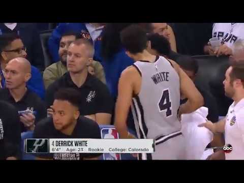 Derrick White - Spurs-Warriors ESPN broadcast