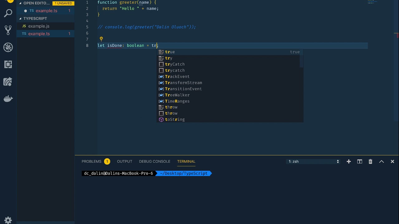 4 TypeScript Basic Types Boolean, Number, String