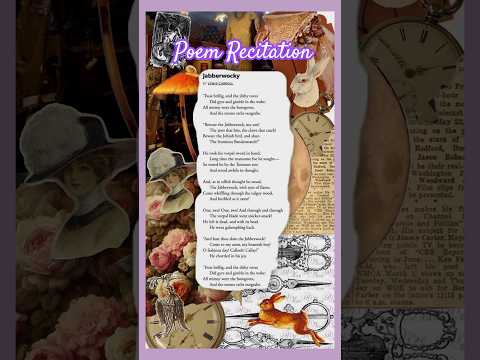 Jabberwocky | Poem by Lewis Carroll | Recited by Buddhapriya | You, Me & Pages | English Literature