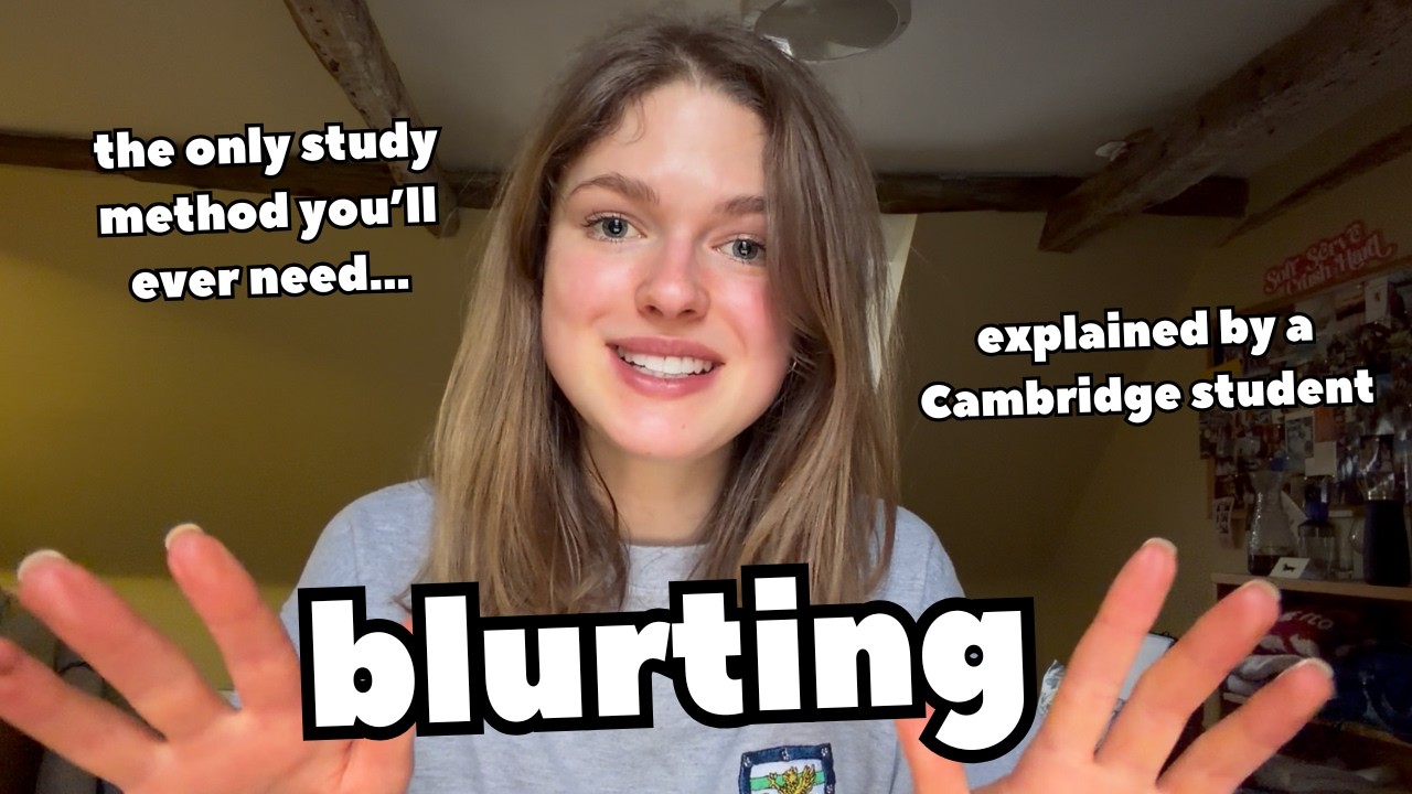 Exactly how to use BLURTING | explaining the neuroscience | the best study method I use every day