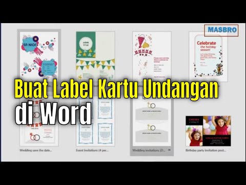 Cara MUDAH Buat Label Kartu Undangan di Word! 🚀 (Tutorial Cepat)