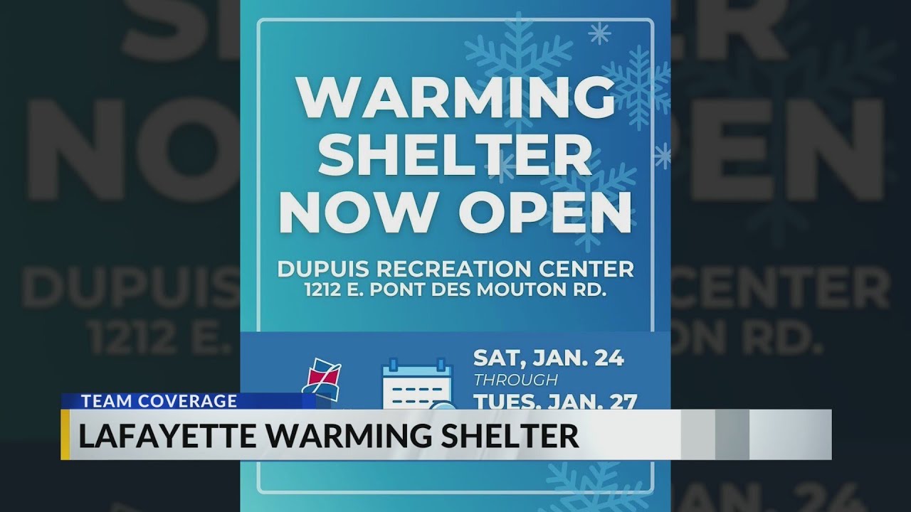 Lafayette opens warming shelters as freezing temps hit