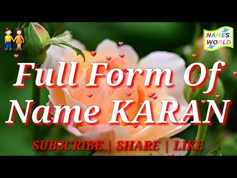Full Form, Meaning and Lucky Number of Name KARAN