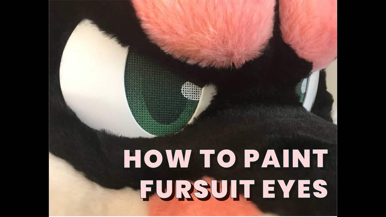 2 Ways to Paint Fursuit Eyes - Curlworks Fursuit Eye Mesh