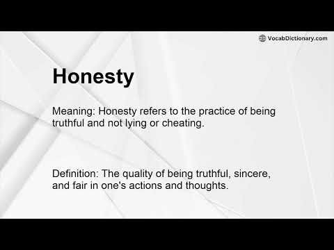 Honesty Meaning