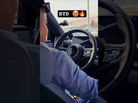 First time got into a BYD car ππ₯ #shorts #byd #buildyourdreams #dubaitaxi