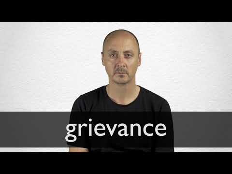 How to pronounce GRIEVANCE in British English