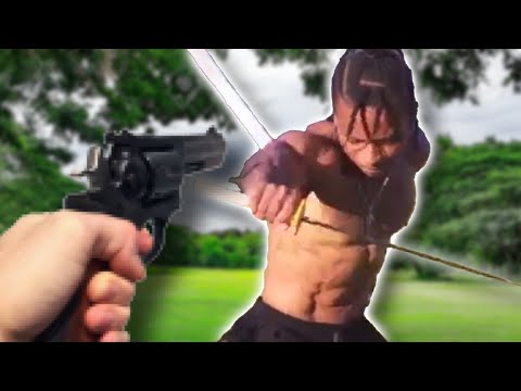We Did The IMPOSSIBLE Katana Bullet Slice