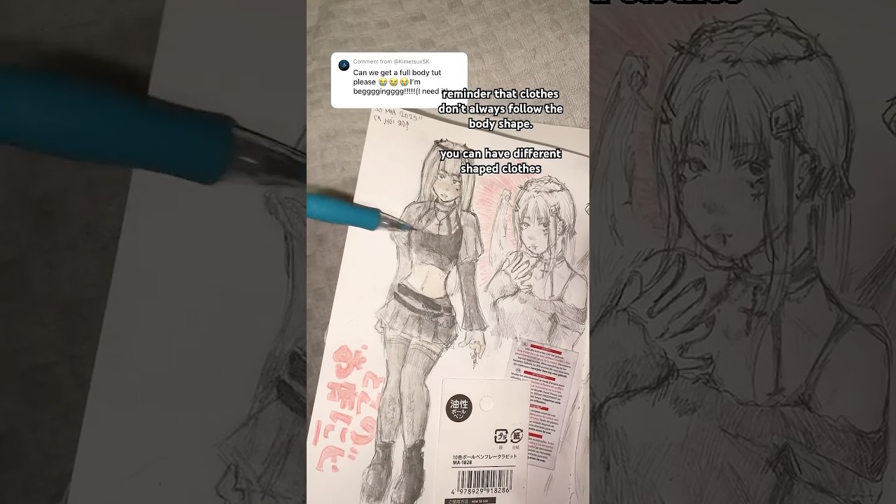 body tut!💕 #art #drawing #sketch #sketchbook #artist #draw #tutorial #silly #relatable #doodle