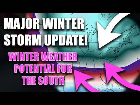 Major Winter Storm Update! Winter Weather Potential For The South Next Week!