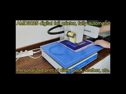 AMD3025 digital foil printer, foil printing machine for book binding thesis, computerize Amydor 3025