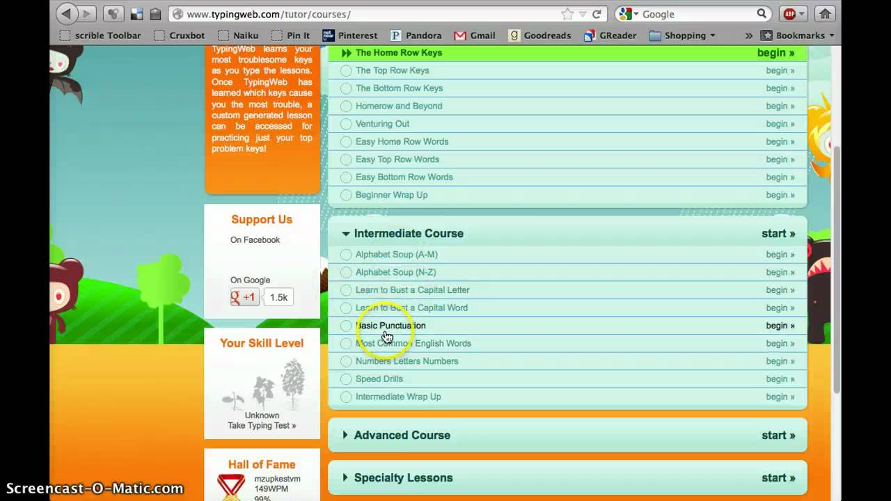 TypingWeb Account Creation Tutorial
