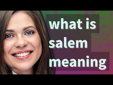 Salem | meaning of Salem