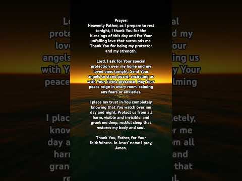 A Nighttime Prayer for Peace and Protection