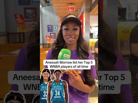 WNBA draft prospect and former LSU superstar Aneesah Morrow lost her top 5 WNBA players of all time