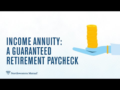 Income annuity: A guaranteed retirement paycheck